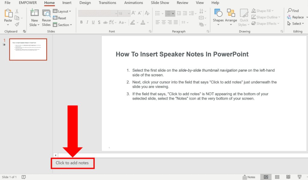 How To Add Speaker Notes In PowerPoint (Quick & Easy!) - The Flexible ...